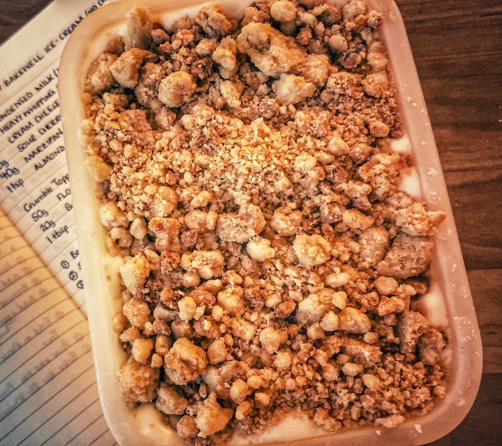 Cherry Bakewell Ice-Cream (No Churn) – Gen's Christmas Kitchen